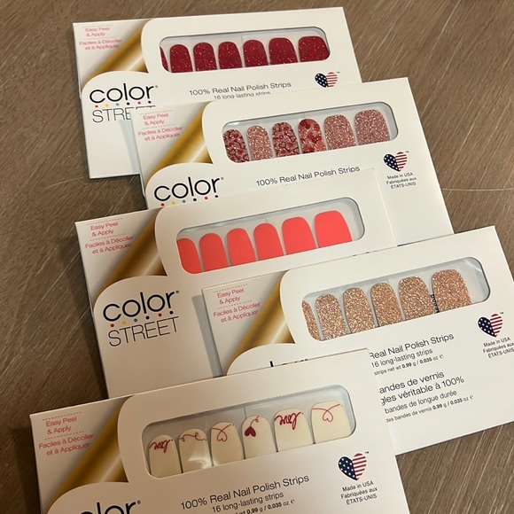 Color Street | Makeup | Color Street Flirty Bright Bundle 6 Value ...